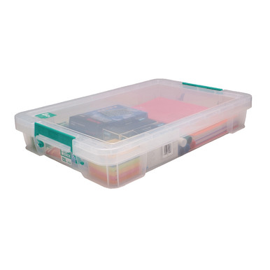 StoreStack 12 Litre Storage Box W550xD360xH90mm Clear RB75898 ...