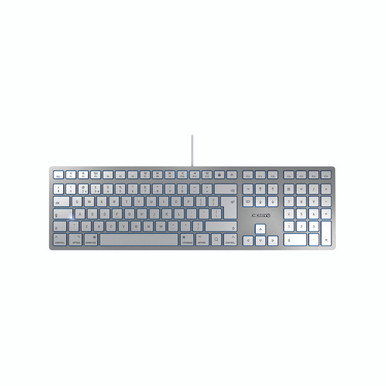 Cherry KC 6000 Slim for Mac Corded keyboard Silver/White JK-1610GB-1 ...