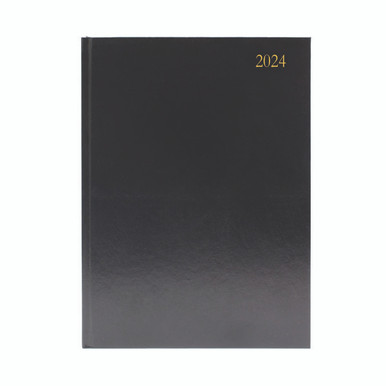 Desk Diary WTV A5 Black 2024 KFA53BK24 - Supplies for Schools