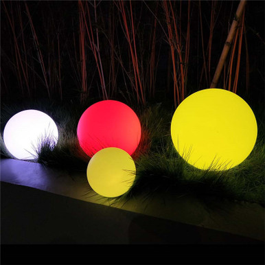 Glow balls for garden/outdoors Size 30 cm - Glow Parties