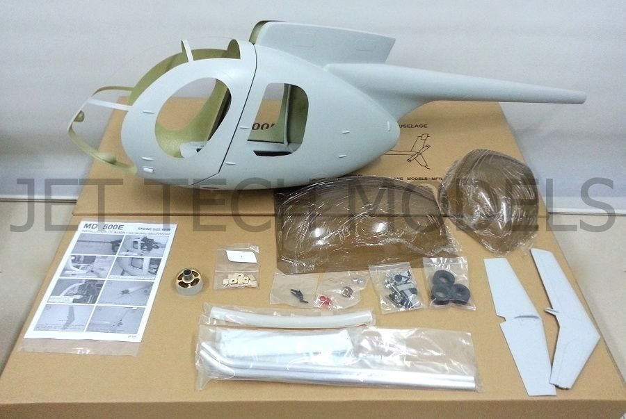 FUNKEY Scale fuselage MD500E .60 (700) size KIT (Unpainted Version ...