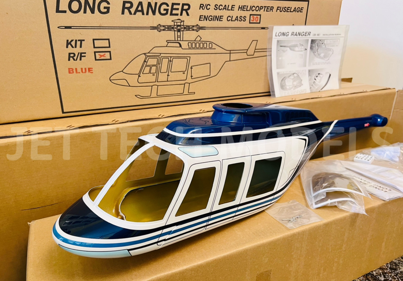 FUN-KEY LONG RANGER .30 / 550 size scale fuselage Blue version