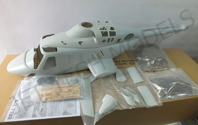 FUNKEY BELL 222 Scale Fuselage .50 (600) size Kit ( Unpainted Version ...