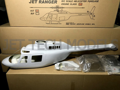FUNKEY Scale Fuselage JET RANGER .30 / 550 size KIT VERSION ( VER 2 ...