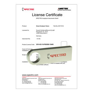 Software Update: Smart Analyzer Vision V6 für SPECTRO GENESIS-SPECTRO ...