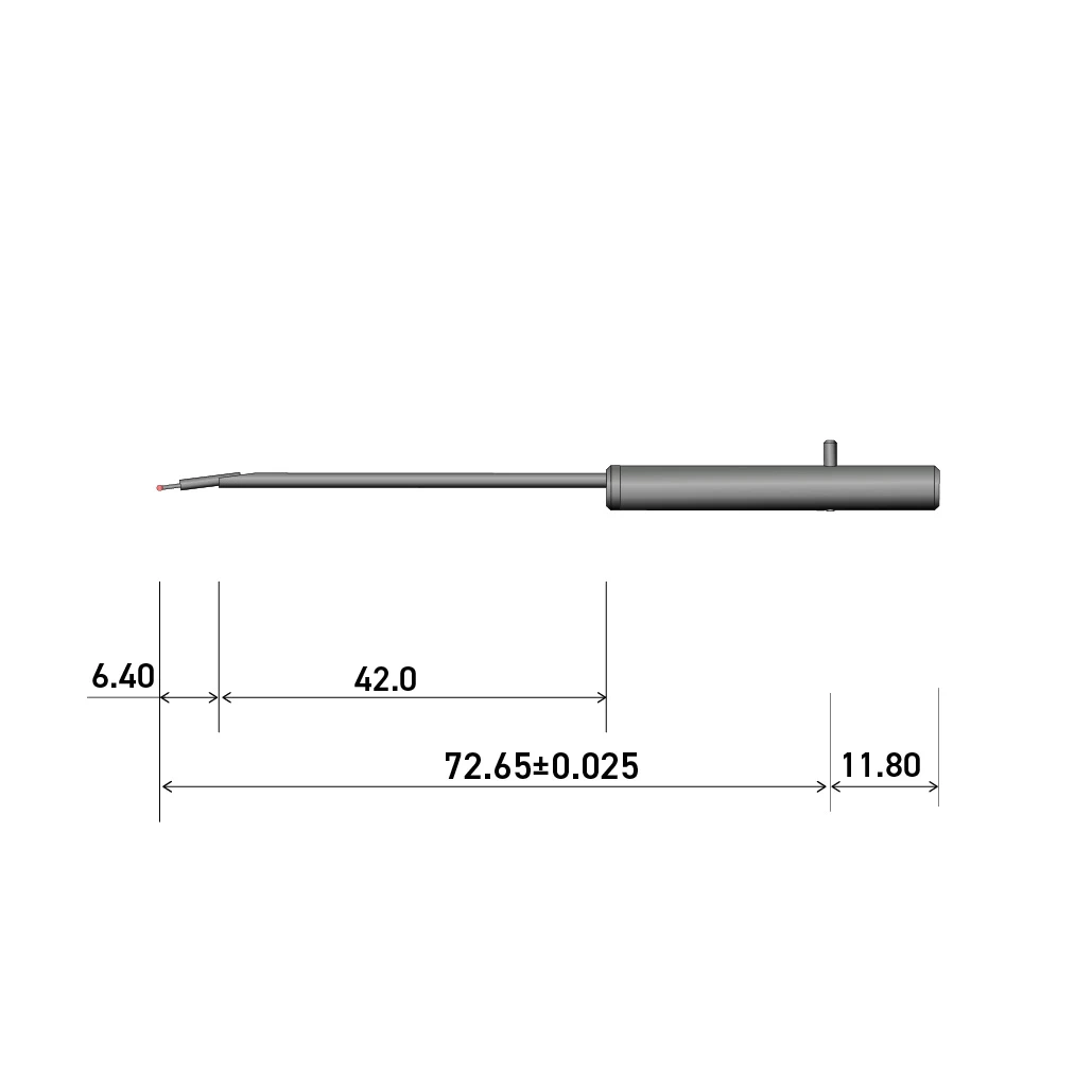 100mm 0.5mm Dia Ball Nozzle Talymin 5 Stylus Arm
