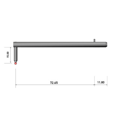 100mm 2.0mm Dia Ball x 15mm S/C Talymin 5 Stylus