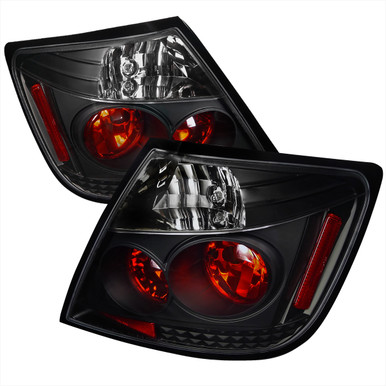 2004-2010 Scion tC Tail Lights (Matte Black Housing/Clear Lens) - K2 Motor