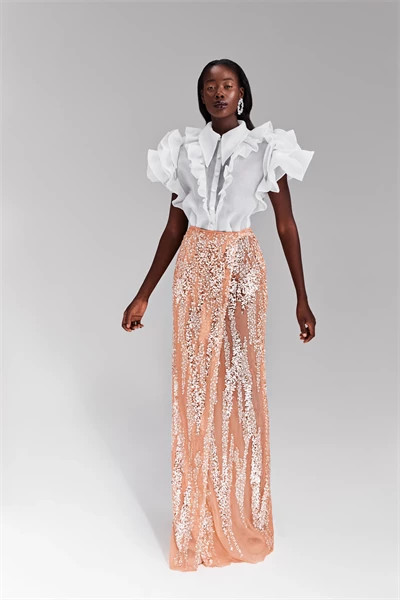 Tony Ward Spring 2024 Ready To Wear Look 18 - Vivaldi Boutique