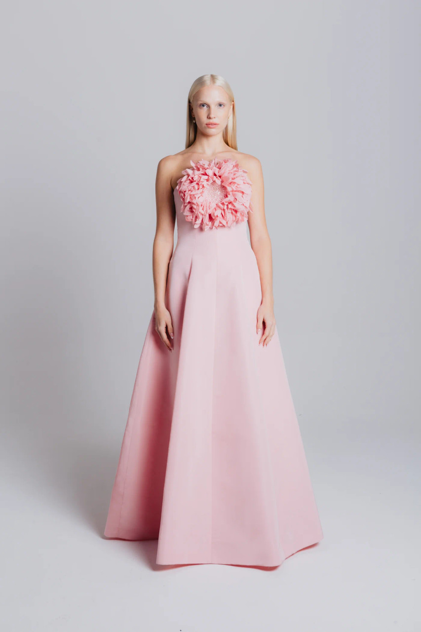 Catherine Regehr Strapless Sunflower Gown - Vivaldi Boutique