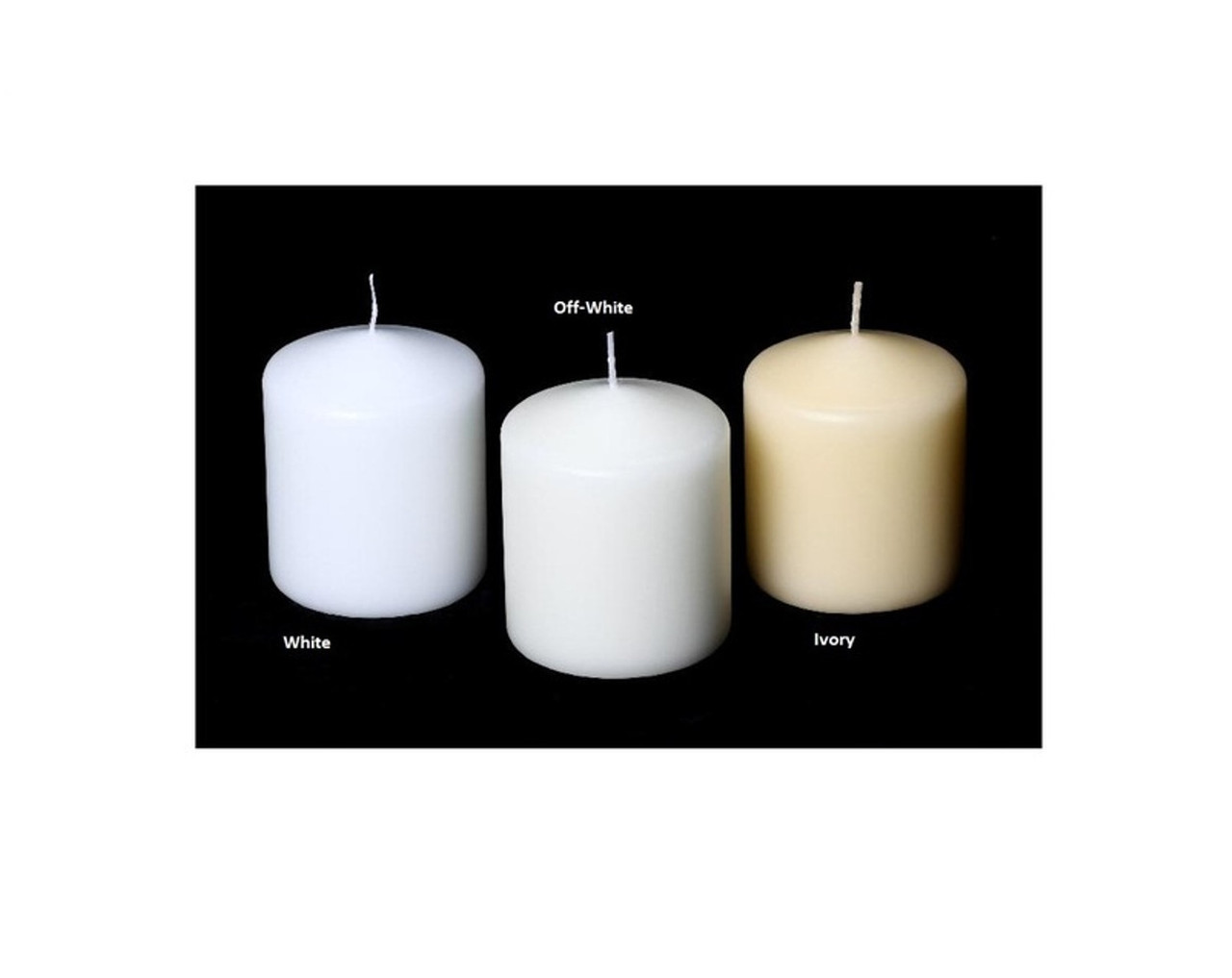 3 X 4 Inch Wholesale Pillar Candles Bulk - Set of 12 per Case - D'light ...