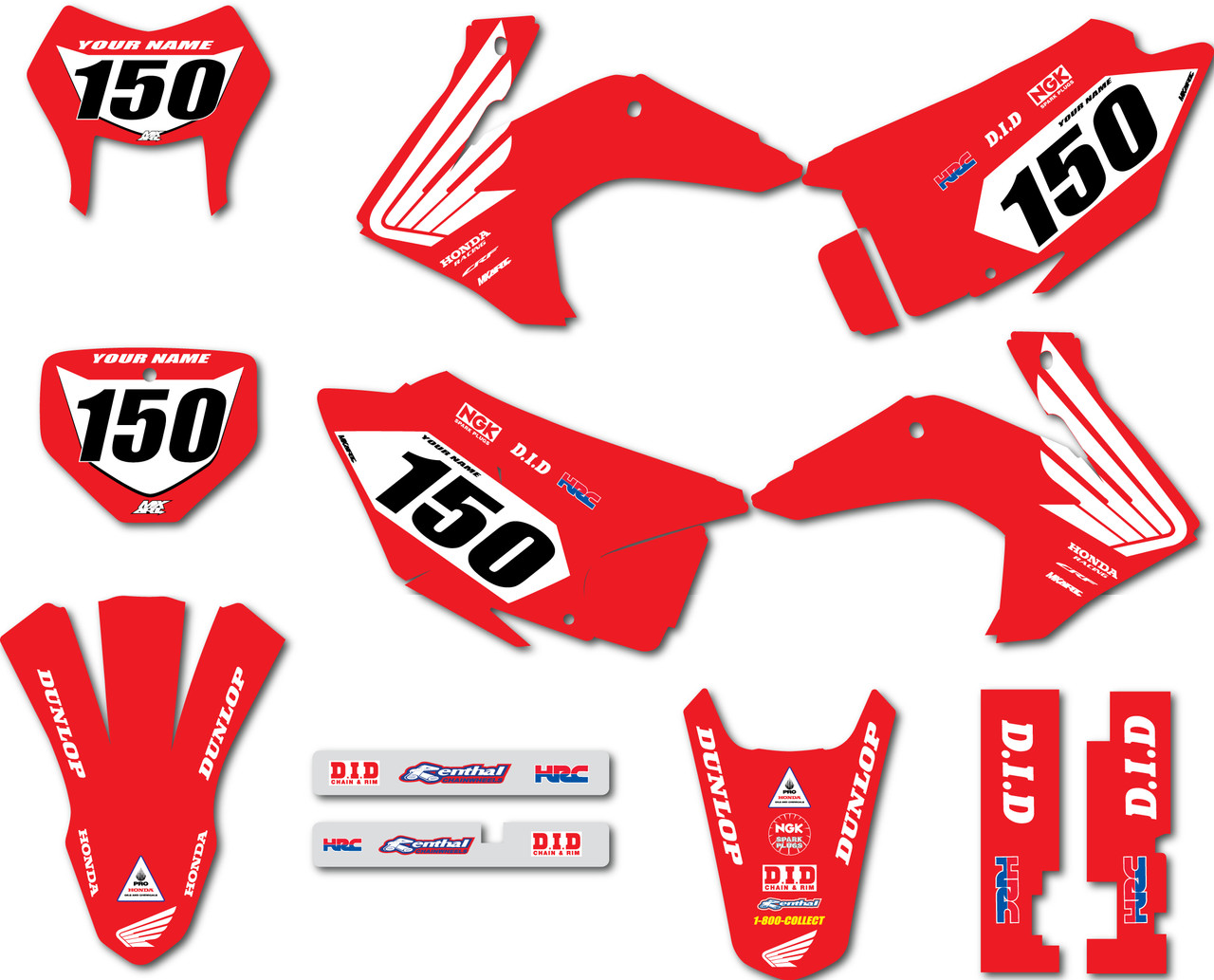 Honda CRF 150 sticker kits Australia Complex style : Motoxart