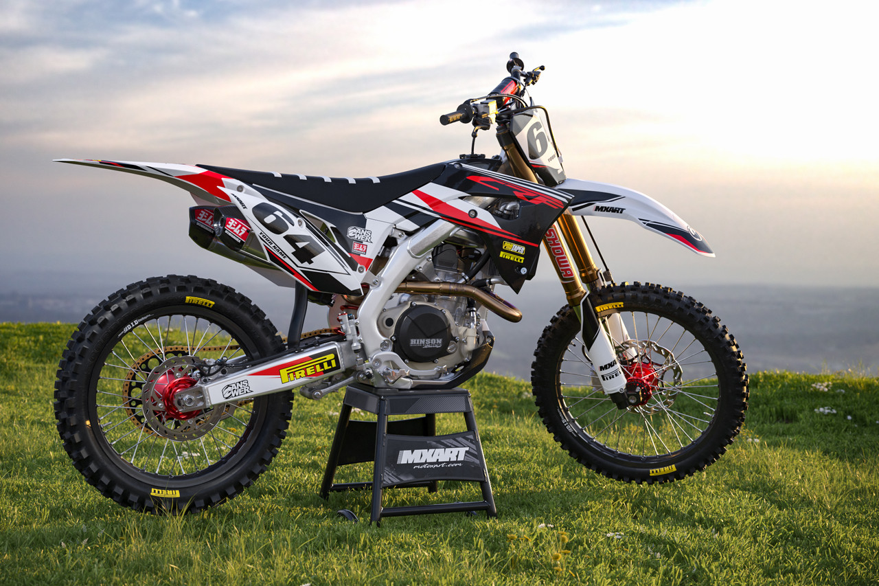 Honda CRF 110 EURO RED style full Sticker Kit - MotoXart