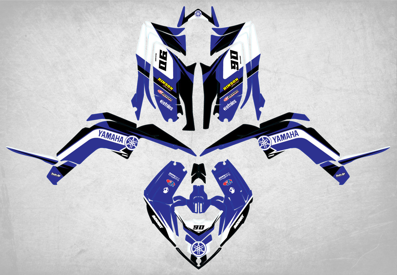 Yamaha Raptor 90 dusty style graphics kit.