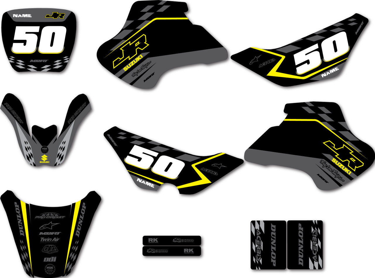 Suzuki JR 50 sticker kits Australia, free domestic shipping, Fast lead ...