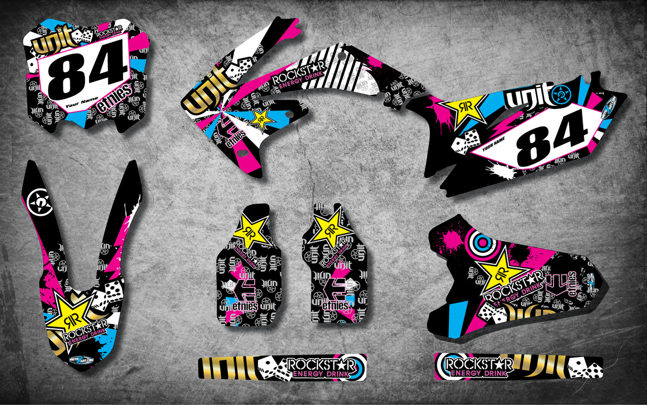 Premium Honda 125cc and above graphics Australia Rush style : MXart