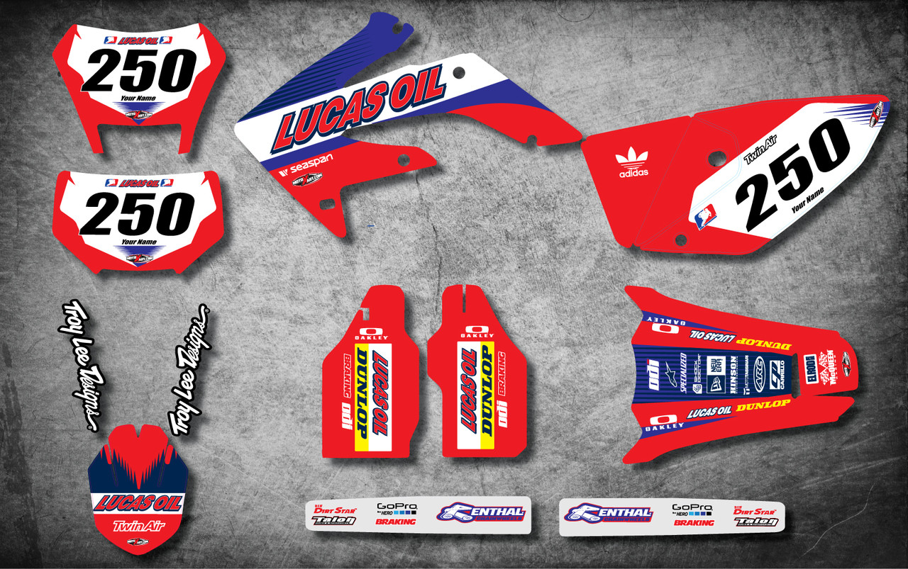 Honda MX stickers / graphics :: Motoxart Premium decals