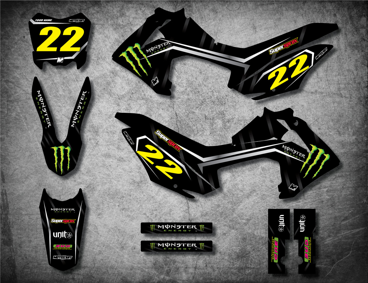 Premium Honda dirt bike graphics Australia 125cc and above : Motoxart
