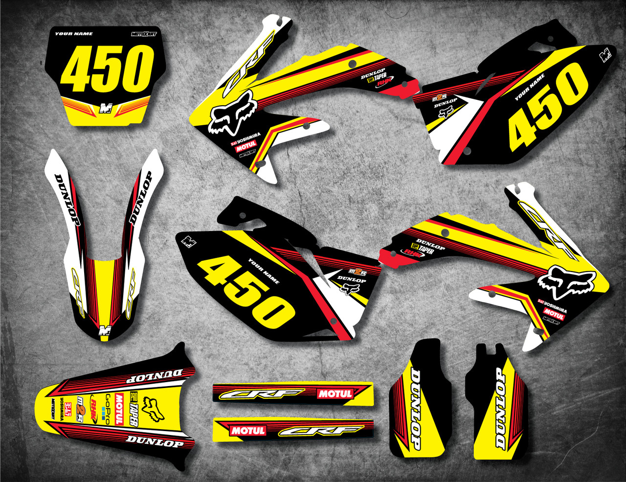 Honda 125cc and above SPEEDER STYLE full Sticker Kit - MotoXart