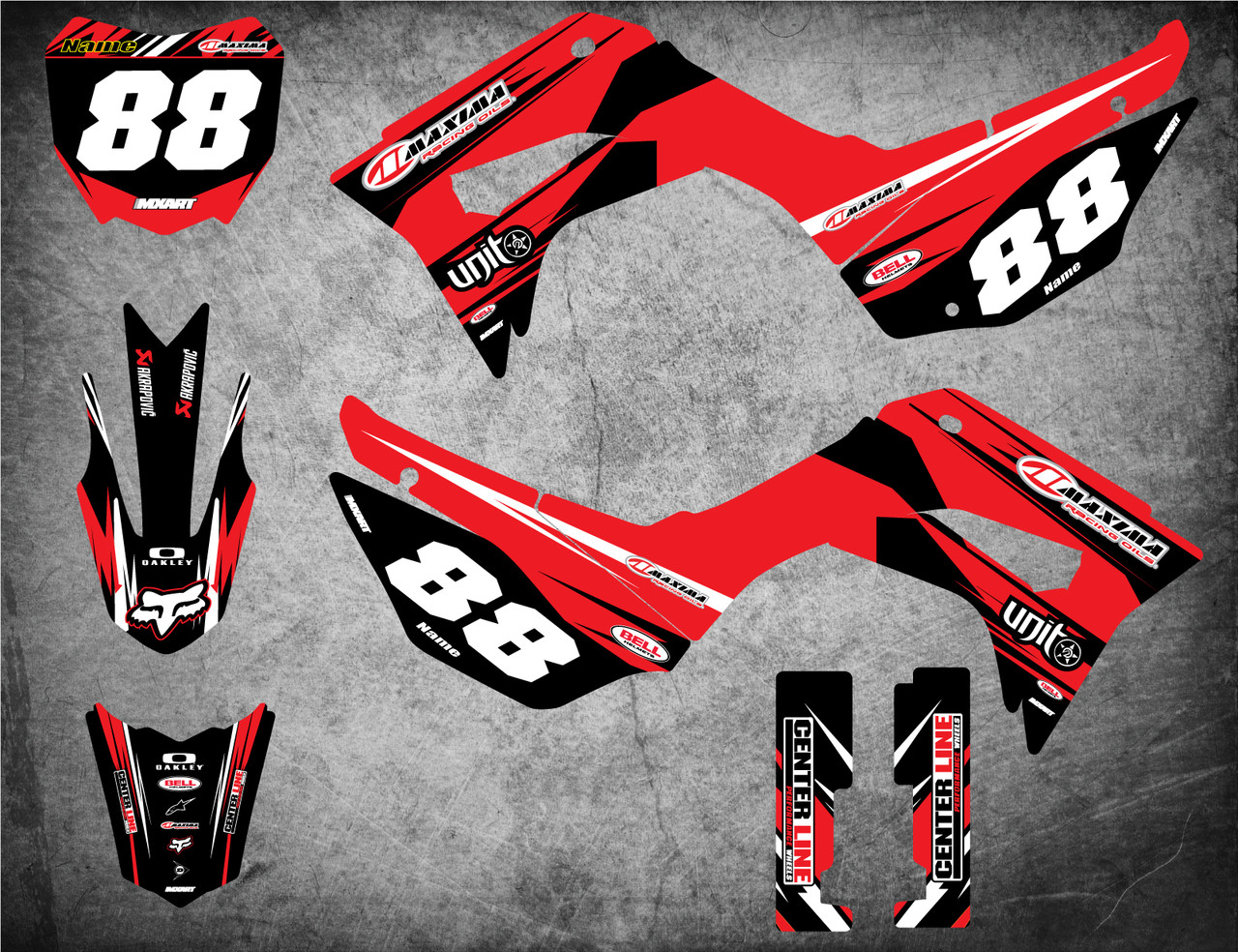 Honda CRF premium quality sticker kits FREE SHIPPING Australia