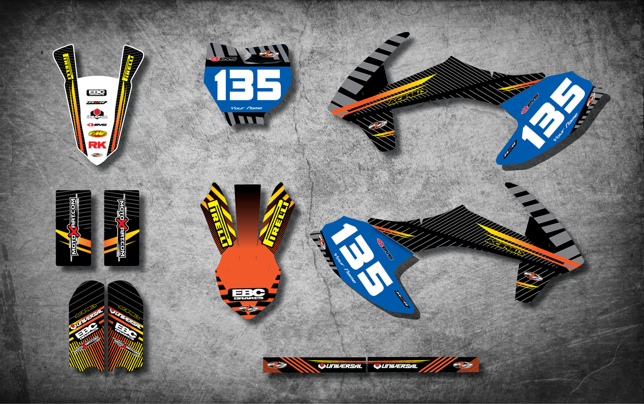 Premium quality graphics for KTM dirtbikes Fast And Free shipping in ...