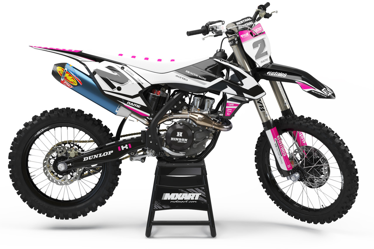 Premium quality KTM full bike decals "SPRINT PINK" style quality KTM ...
