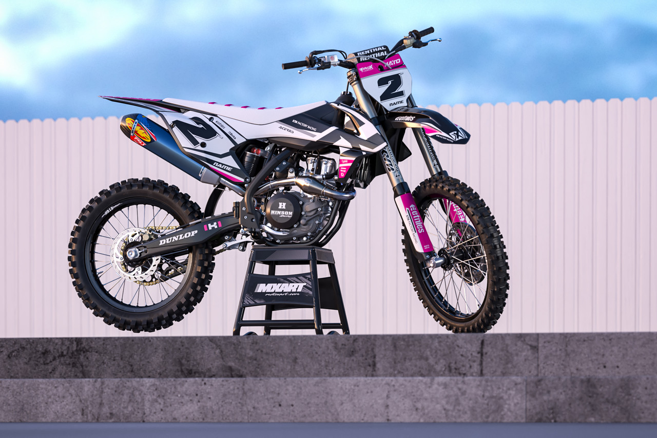 Premium quality KTM full bike decals "SPRINT PINK" style quality KTM ...