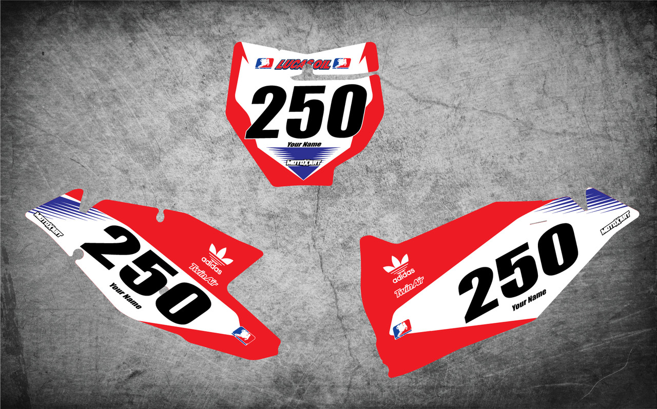 Premium KTM number plate graphics Australia "ACTIVE" style pro grade ...