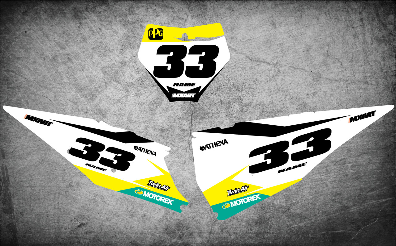 Premium KTM number plate graphics Australia "ARROW" style pro grade KTM ...