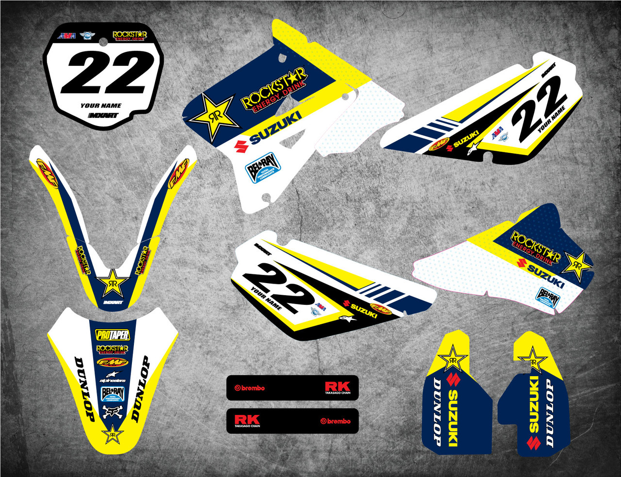 Suzuki RM 85 quality graphics, Nimble style Premium quality, fast ...