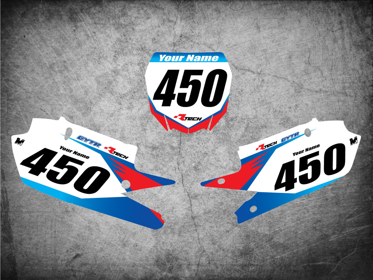 Premium YAMAHA number plate graphics Australia "FORTRESS" style pro ...