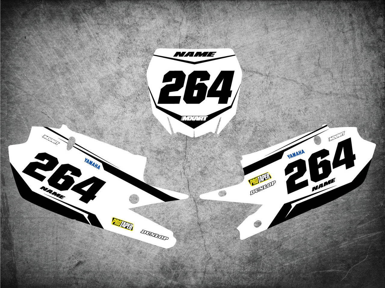 Premium YAMAHA number plate graphics Australia "STRENGTH" style pro ...