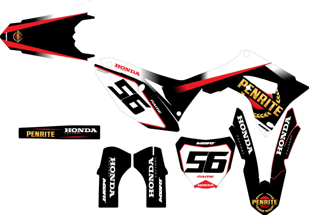 CRF 50 RITE style full Sticker Kit - MotoXart