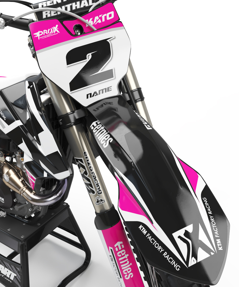 Premium quality KTM full bike decals "SPRINT PINK" style quality KTM ...