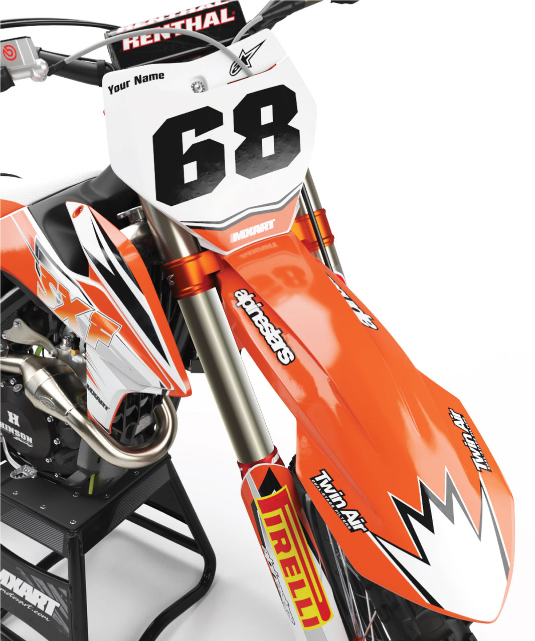 Premium quality KTM full bike decals "SHOCKWAVE" style quality KTM dirt ...