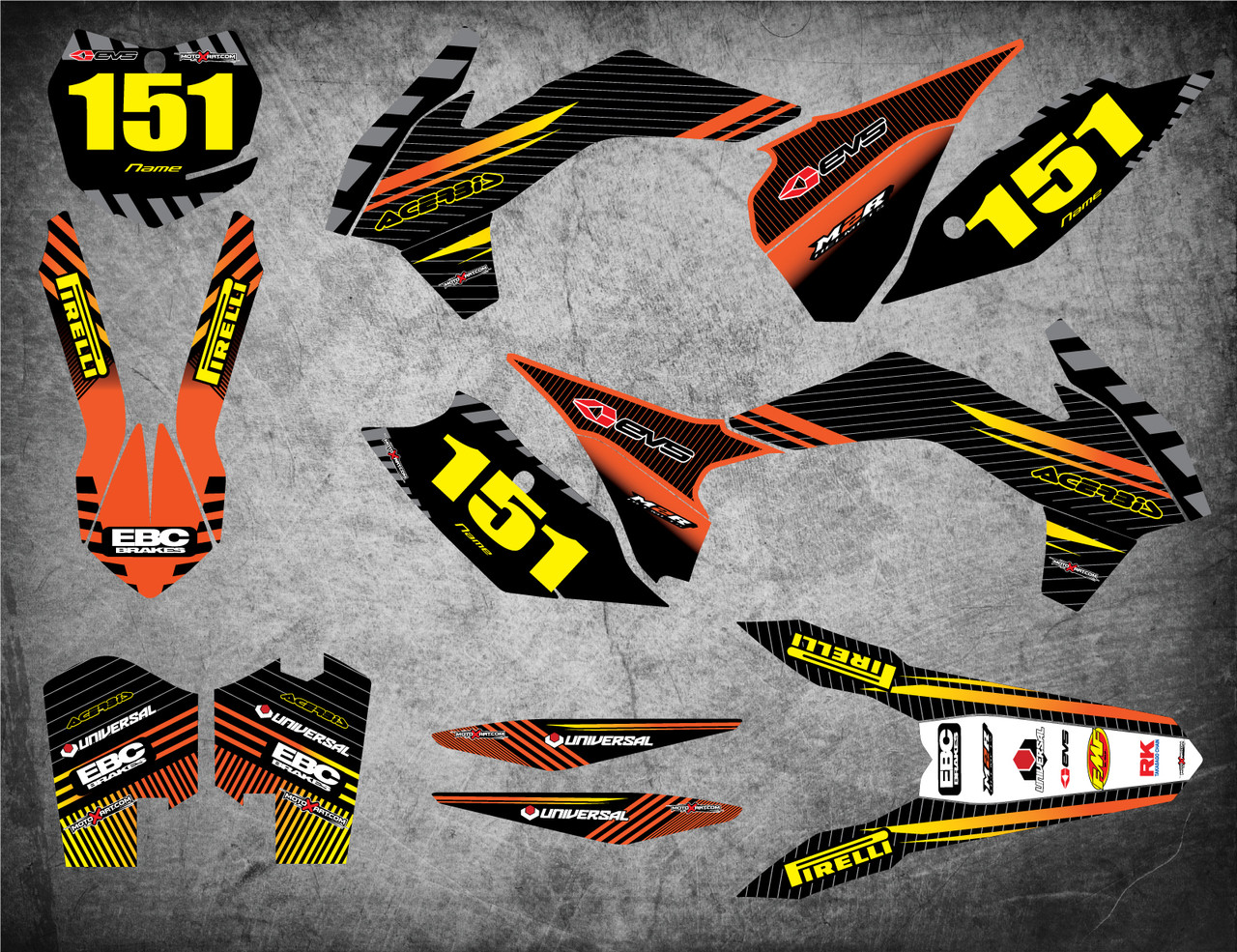 Premium quality graphics for KTM dirtbikes Fast And Free shipping in ...