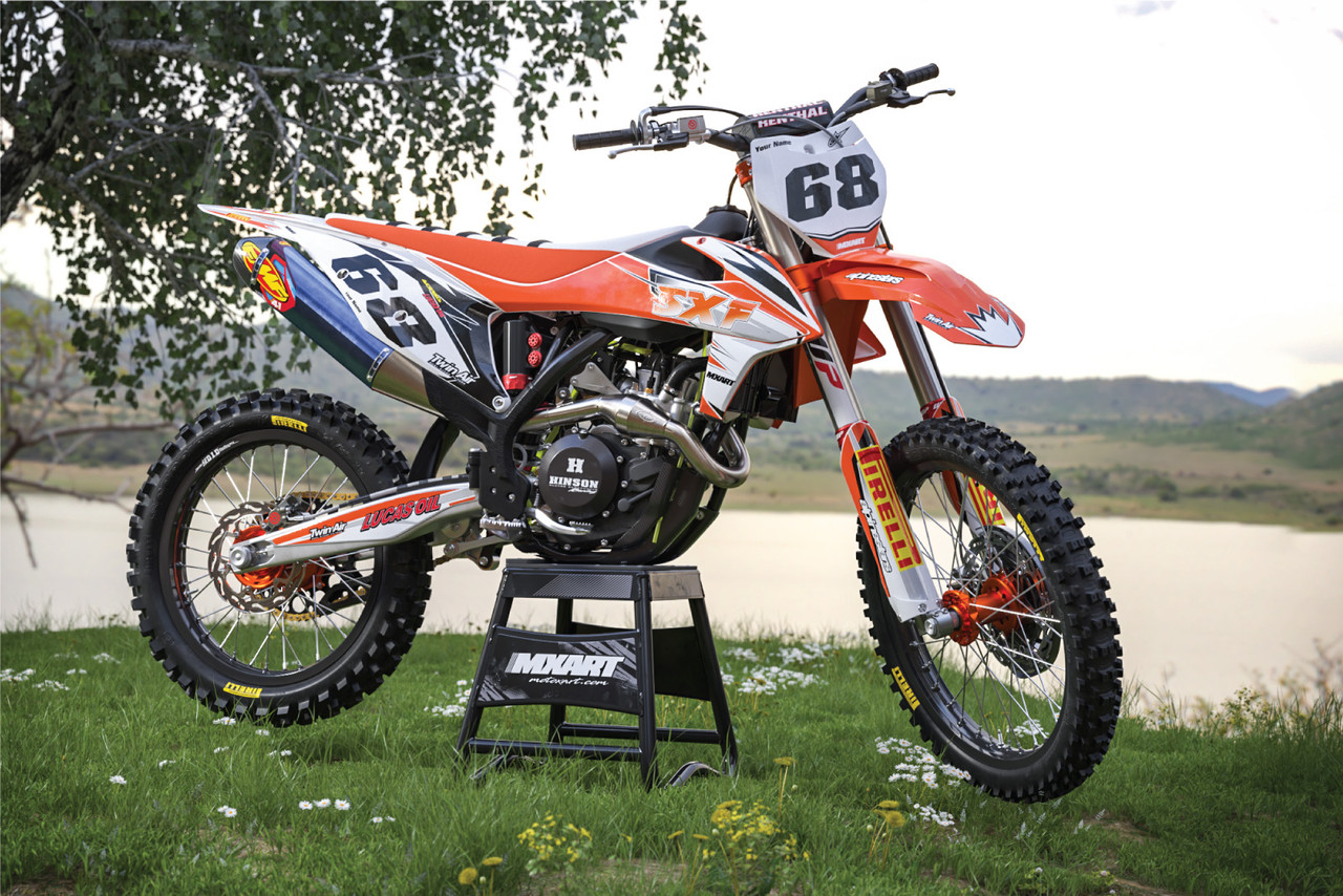 Premium quality KTM full bike decals "SHOCKWAVE" style quality KTM dirt ...