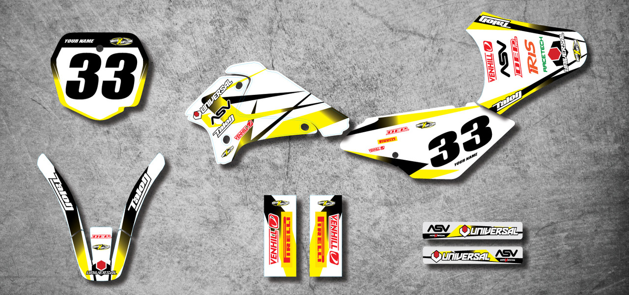 Suzuki Custom MX graphics / stickers :: Motoxart Premium Decals