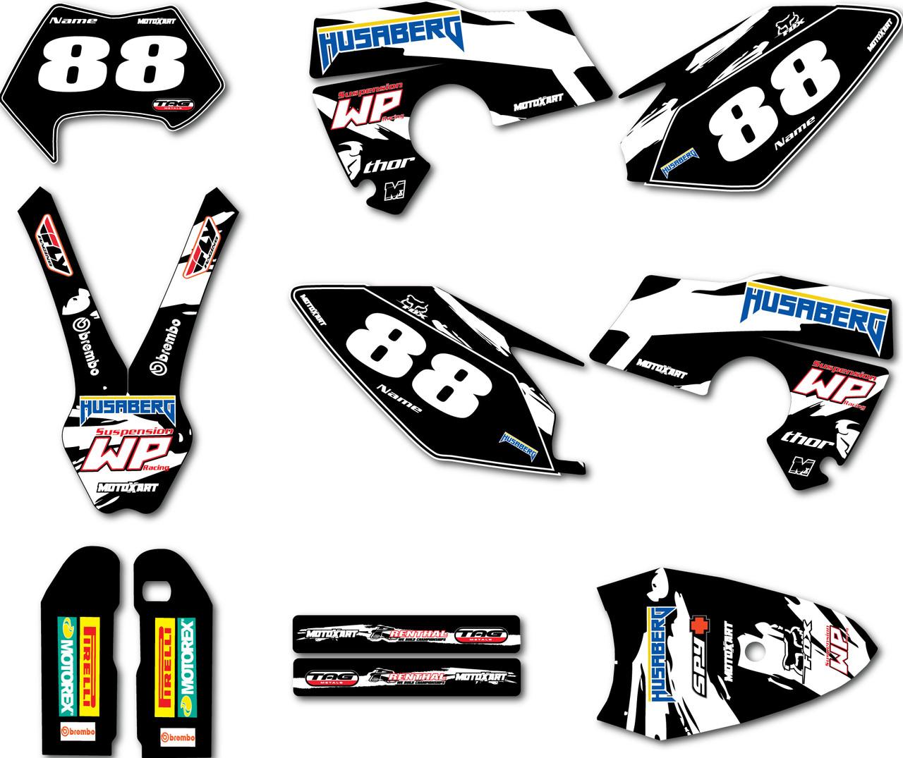 Premium Husaberg Custom Graphics Safari Style :: Motoxart