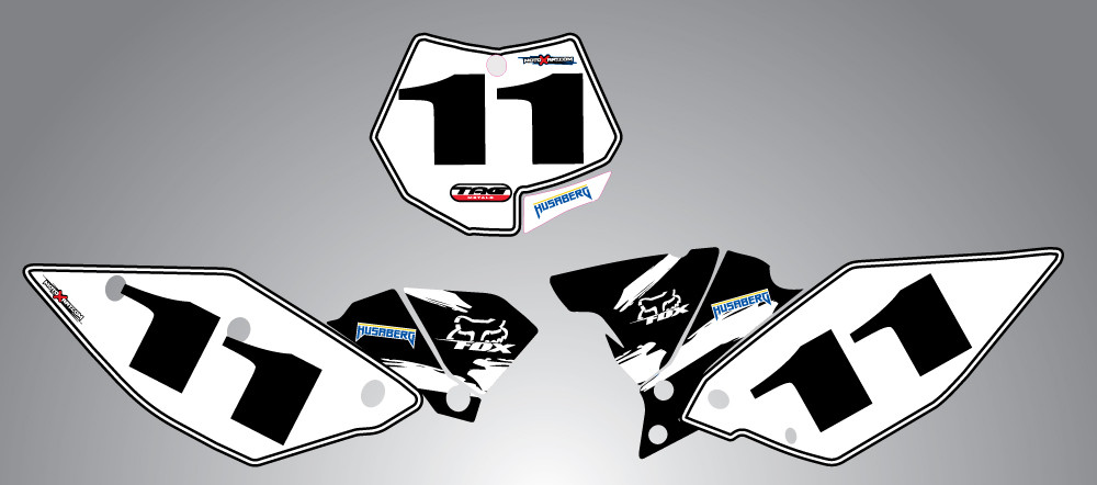 Husaberg 125cc + Safari Style Number Plates - MotoXart