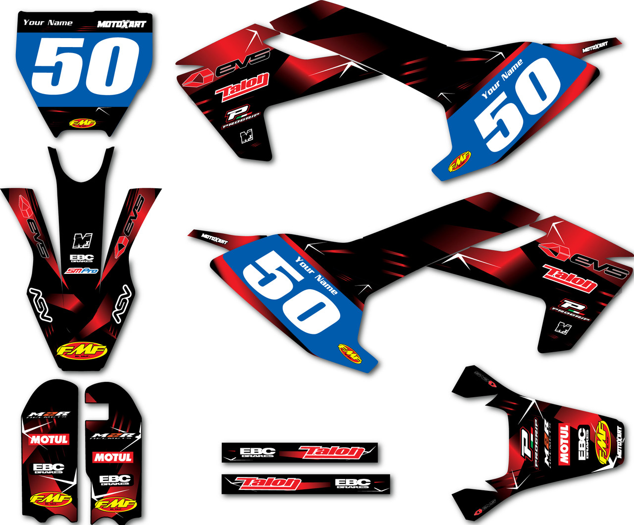 Premium quality Husqvarna full bike decals "BARBED" style quality KTM ...