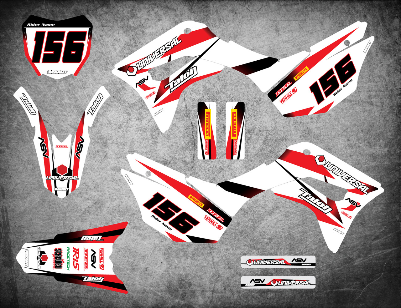 Honda MX stickers / graphics :: Motoxart Premium decals