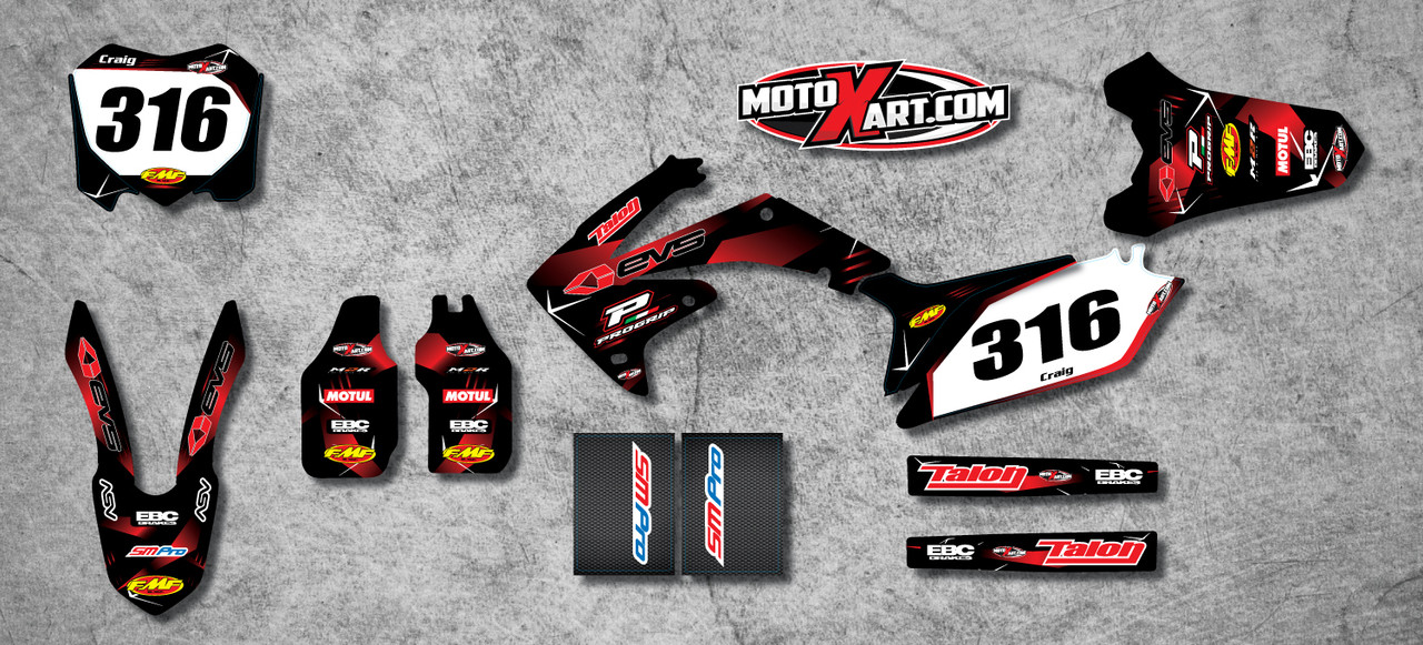 Honda MX stickers / graphics :: Motoxart Premium decals