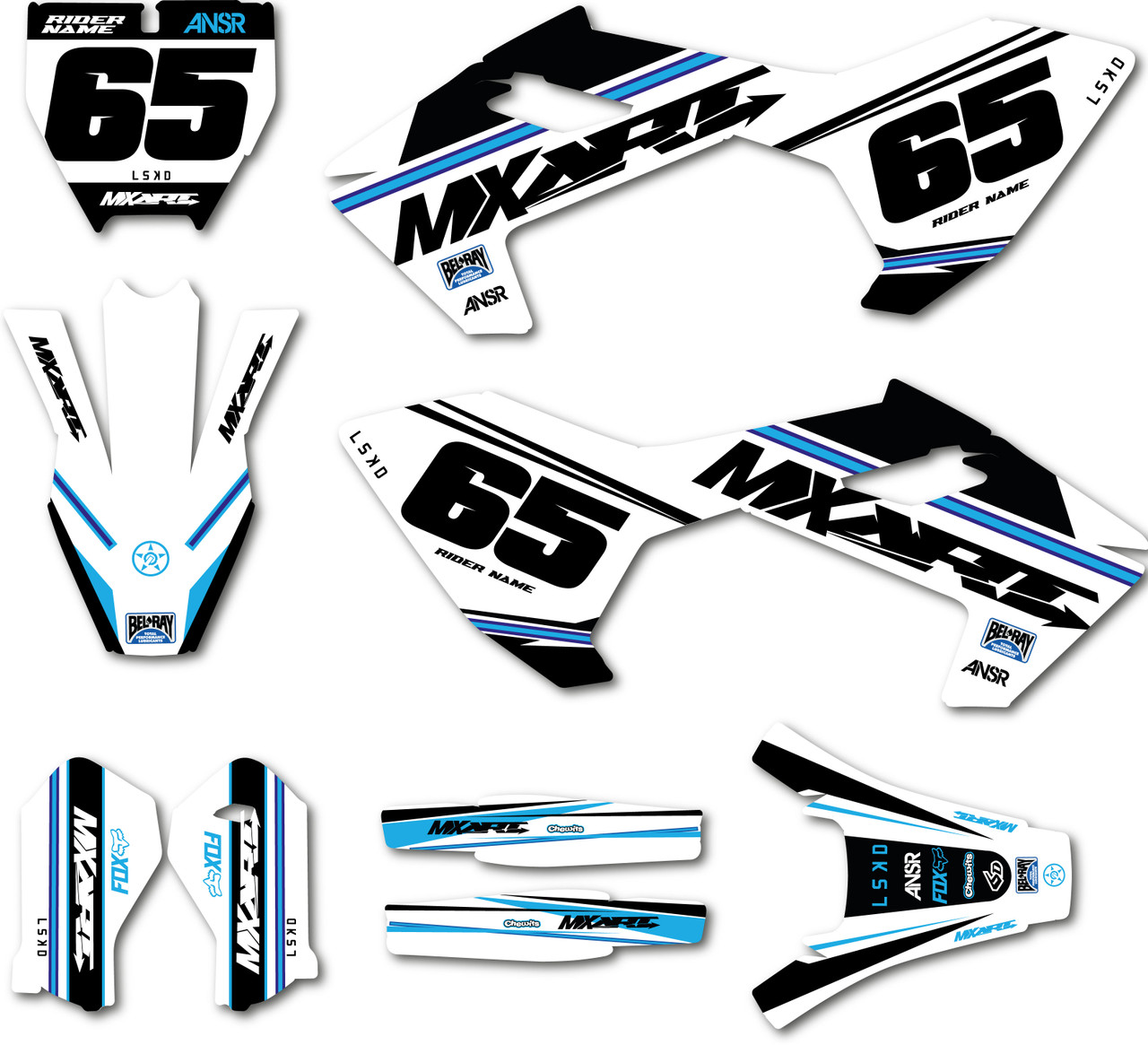 Premium Quality Crossfire Dirt Bike Graphics :: MXart :: Ripped Style
