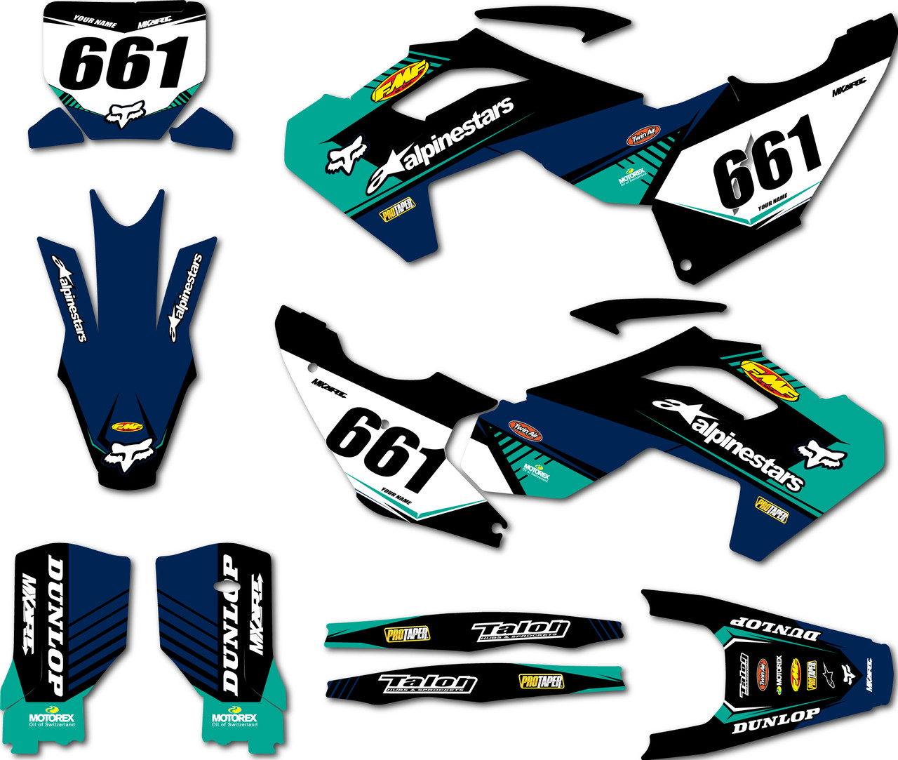 Premium Quality Crossfire Dirt Bike Graphics :: MXart :: Vital Style