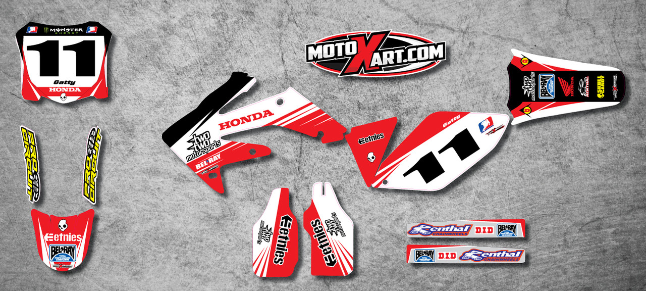 Honda 125cc + Two Two Style full Sticker Kit - MotoXart