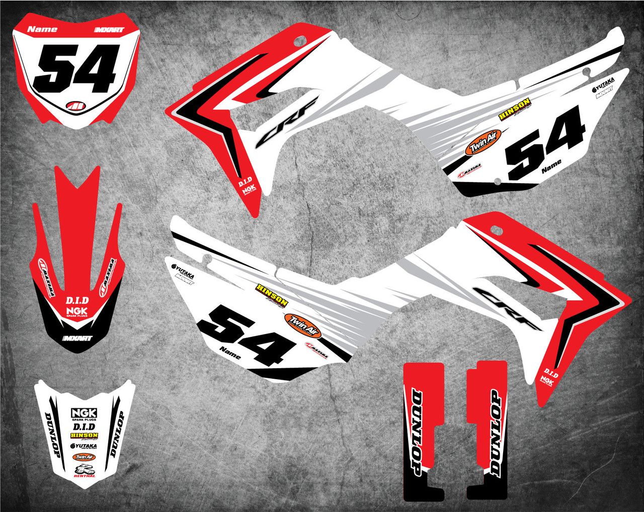 Honda CRF 110 Rebound style full Sticker Kit - MotoXart