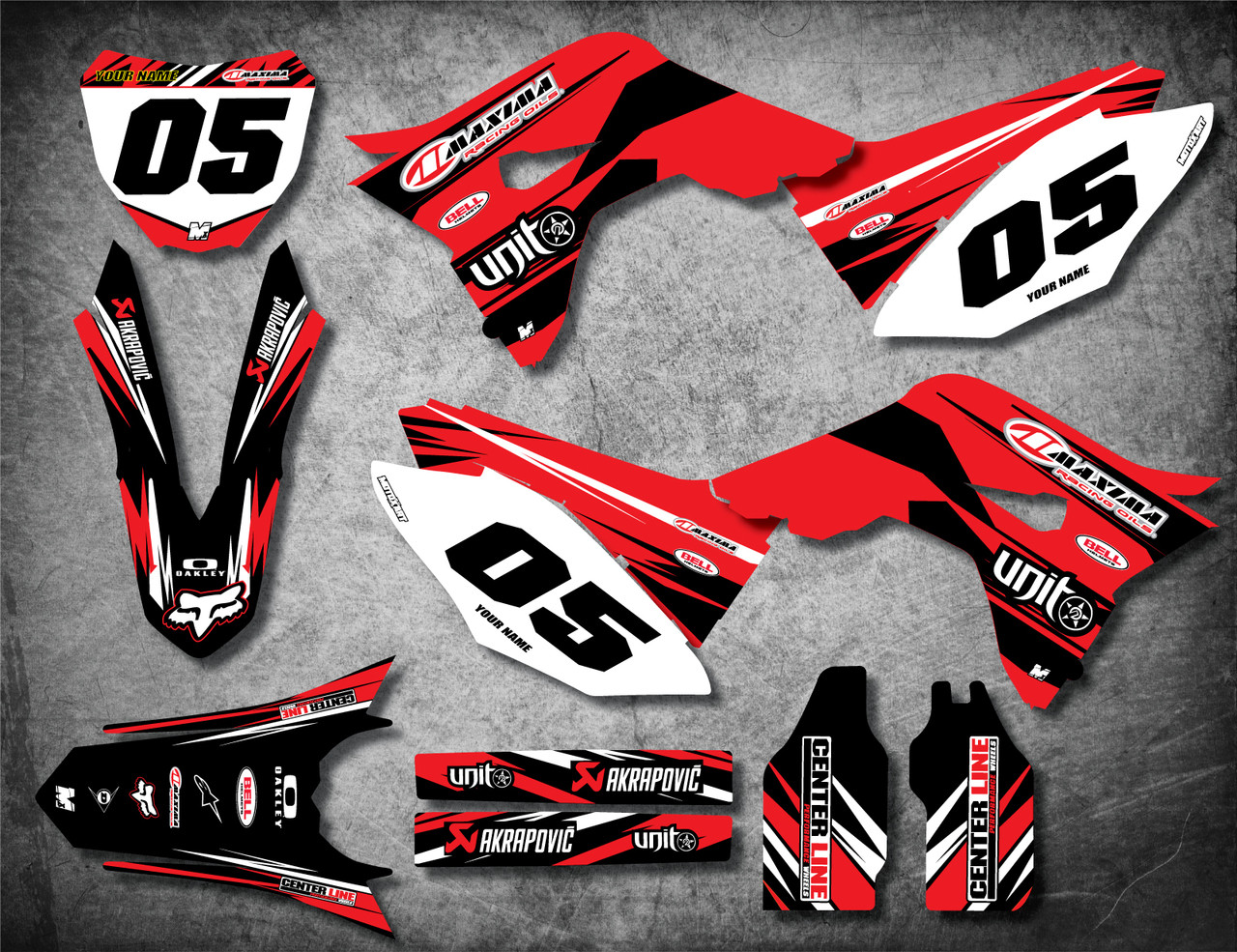 Honda MX stickers / graphics :: Motoxart Premium decals
