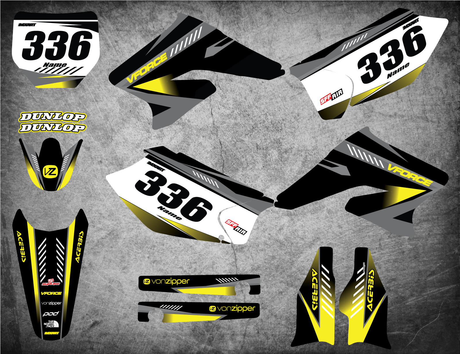 Suzuki 125cc And above TAG Style Full Kit - MotoXart