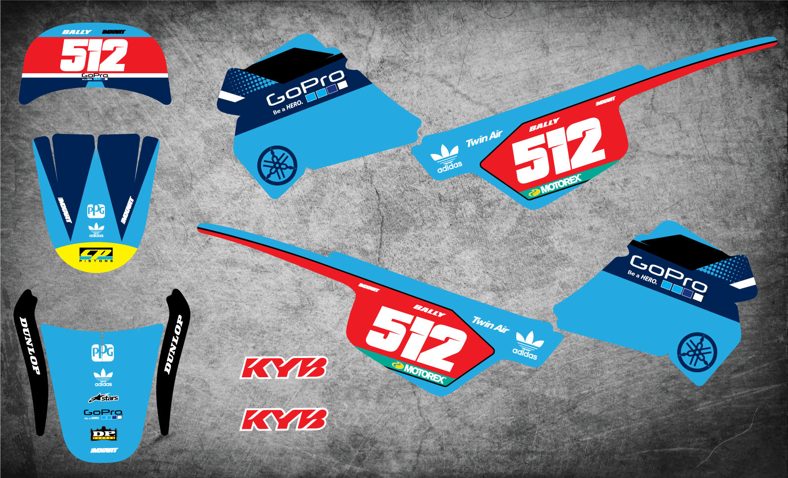 Premium Quality Yamaha Pee Wee 50 Sticker Kits :: Motoxart